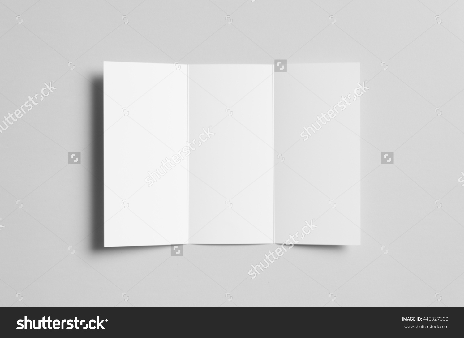 Stock photo a tri fold brochure mock up 445927600 Buchbinderei 